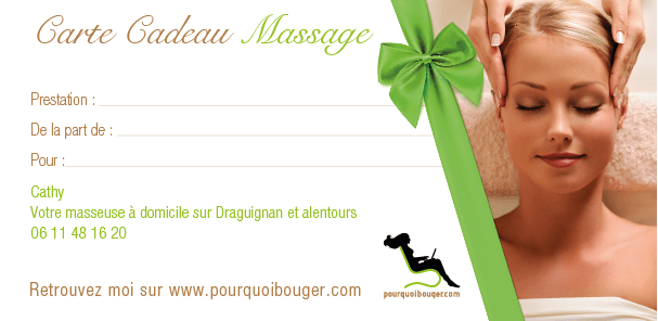 Carte Cadeau Pour Un Massage Toute